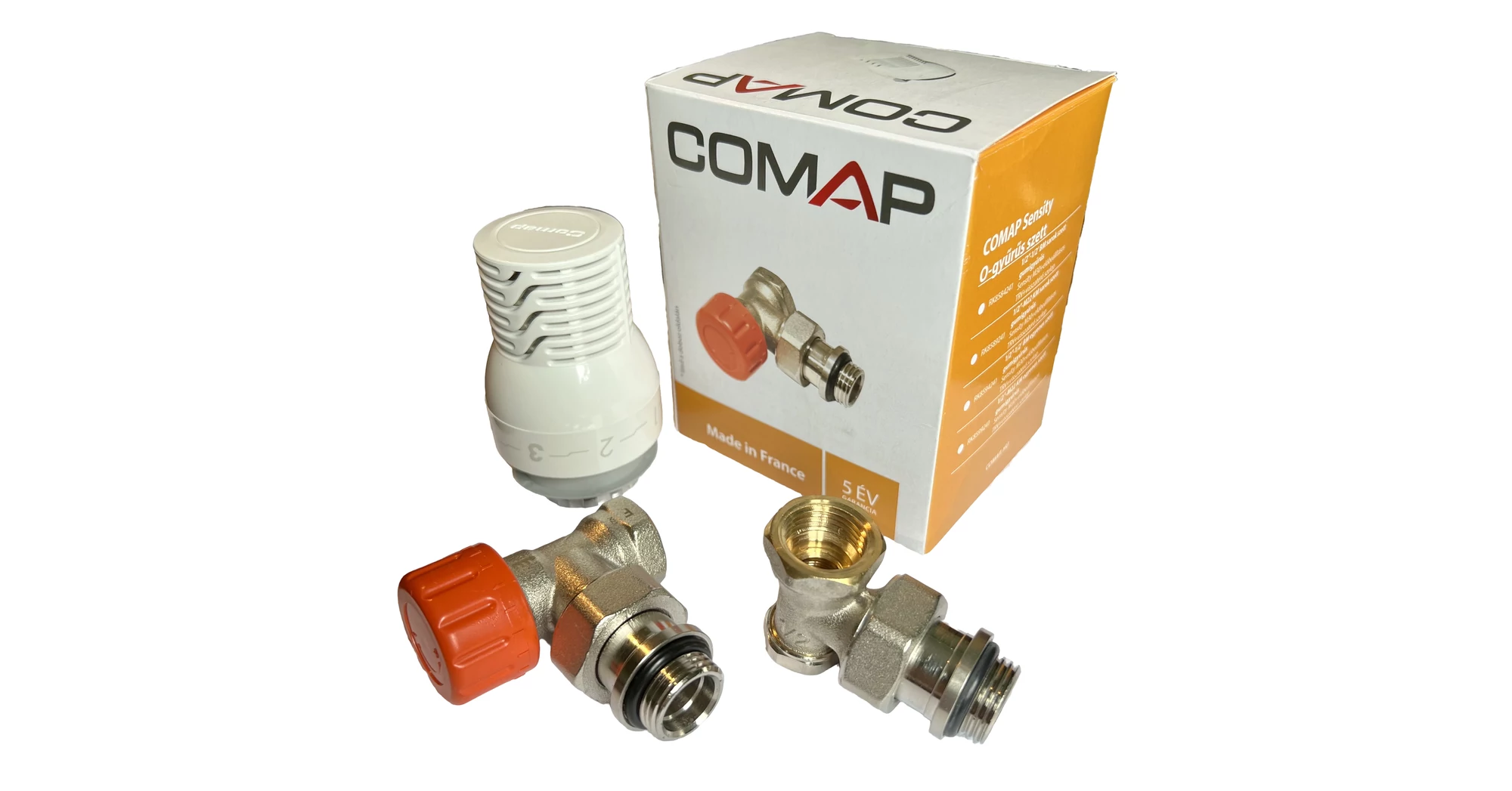 Set robinet pentru radiator 1/2” COMAP Sensity cu O-ring – tur si cap ...