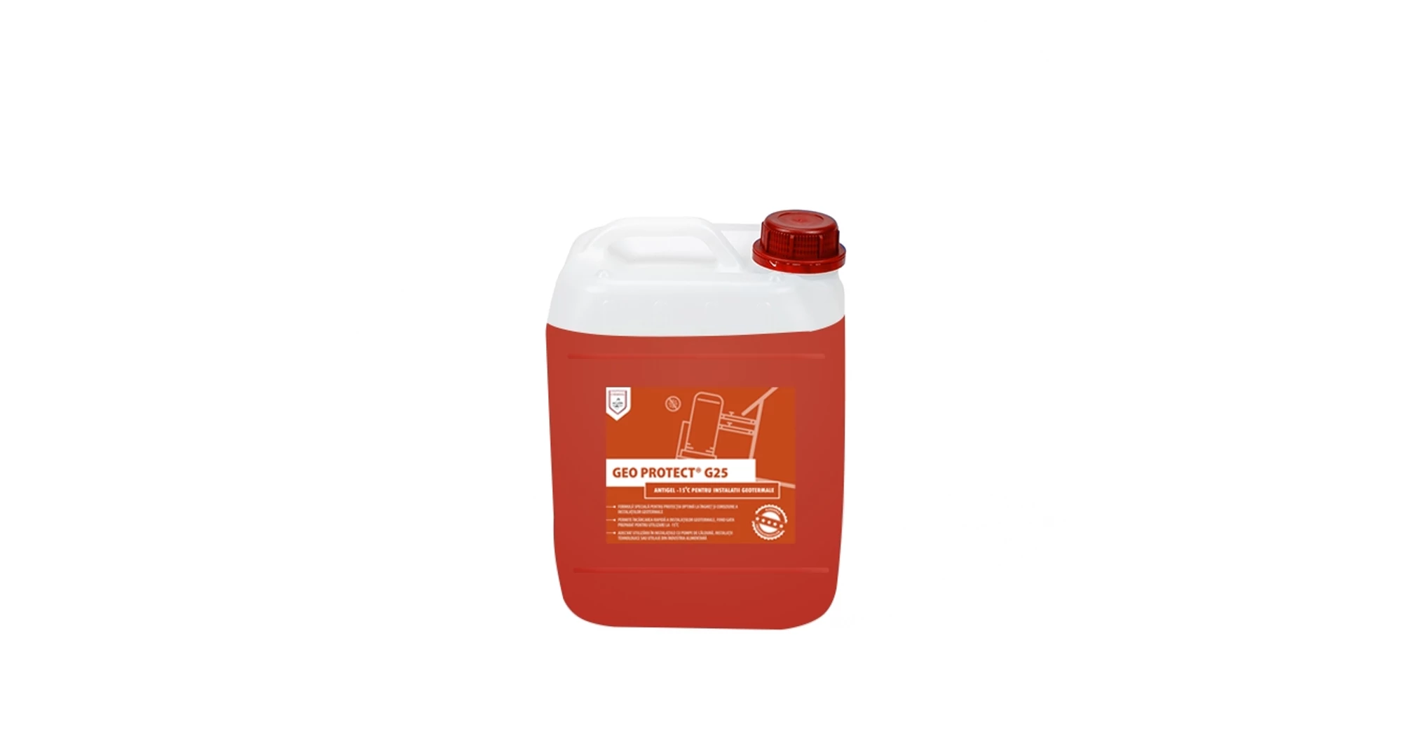 Antigel non-toxic -15°C pentru instalații geotermale, 5 kg, GEO PROTECT ...