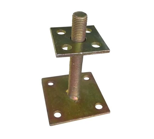 Suport stalp cu placa reglabil zincat 70x70x100x100mm H15 | Melinda Instal